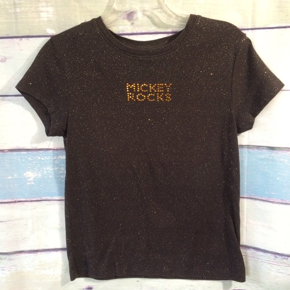 Disney | Tops | Disney Mickey Rocks Shirt M28 | Poshmark